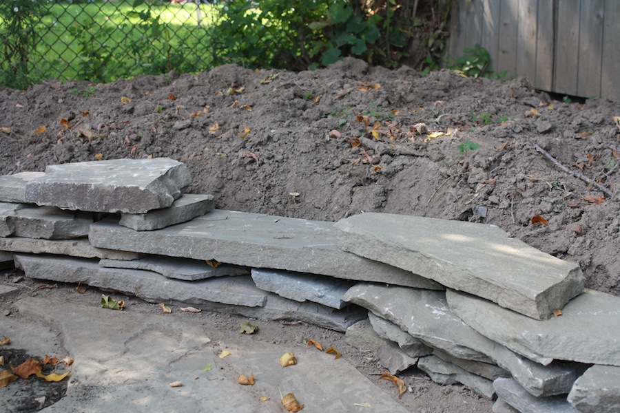 Build Flagstone Garden Edging Merrypad build-flagstone-garden-edging-merrypad